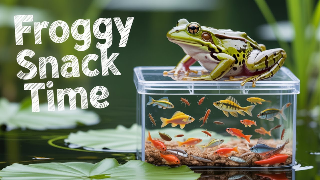 Colorful Turtles, Frogs, and Fish Living Together in Muddy Rice Fields ...