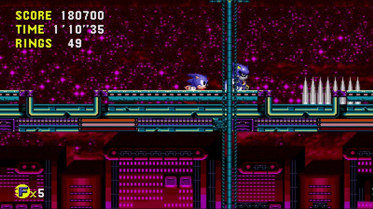 Sonic CD - Metal Sonic Boss Fight - No Damage - YouTube