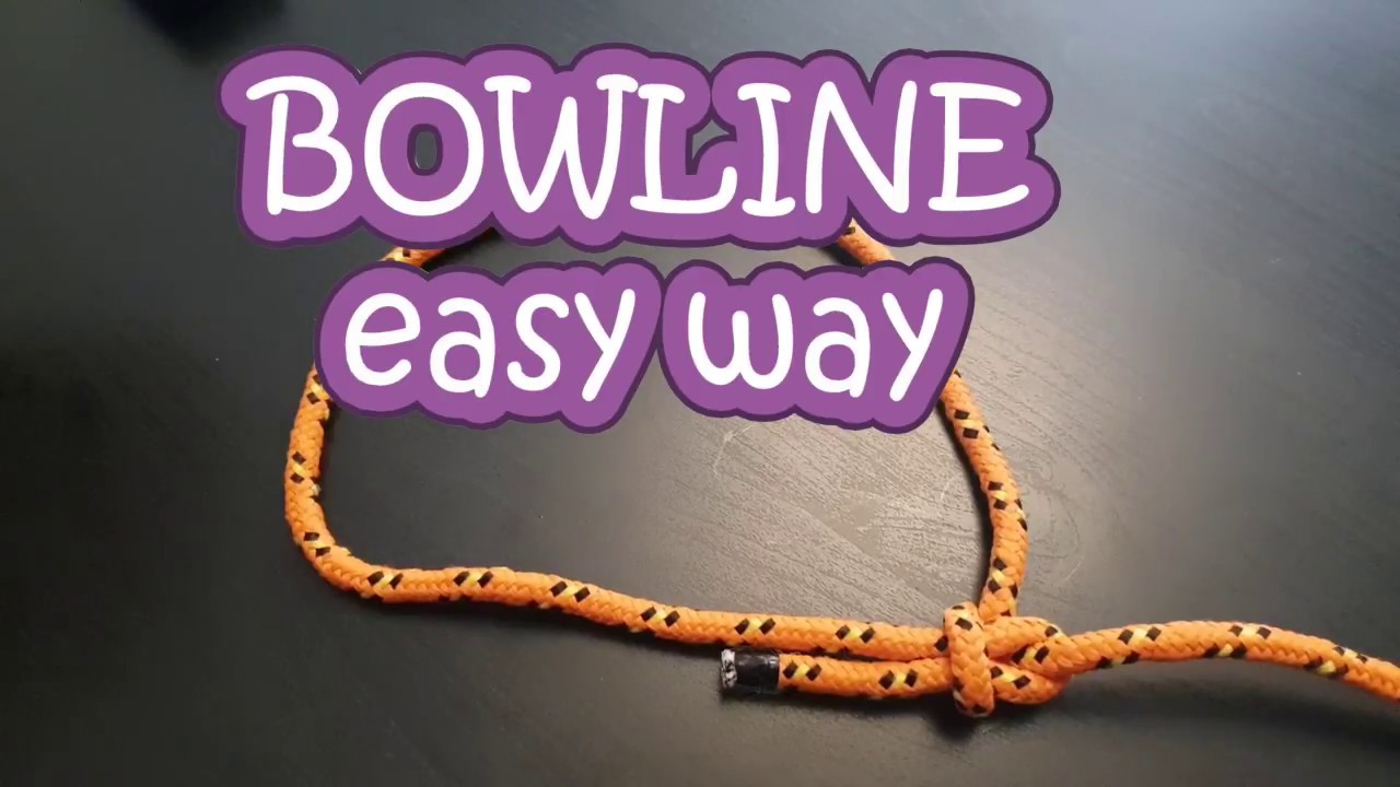 Bowline knot - easy way - YouTube