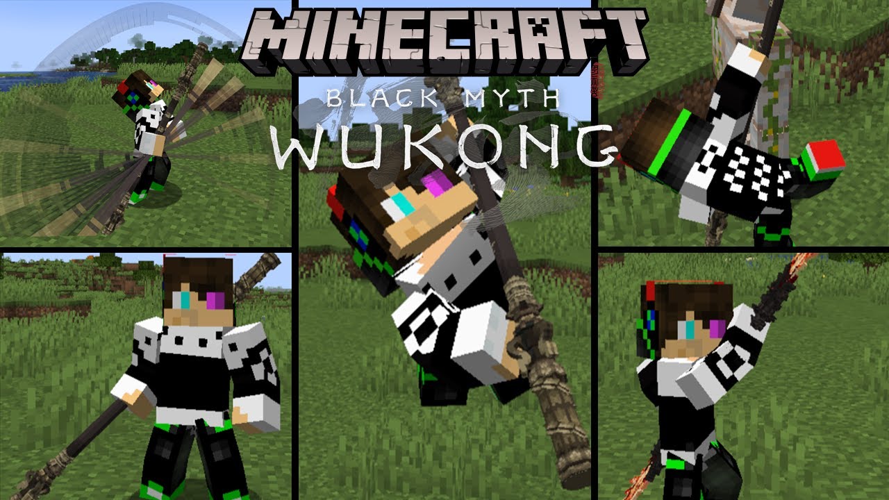 *AMAZING* Black Myth Wukong x Minecraft! (Minecraft Epic Fight Mod ...