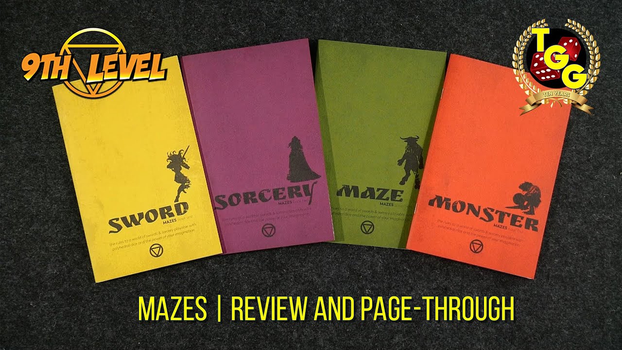 Mazes RPG | Review and Page-Through - YouTube