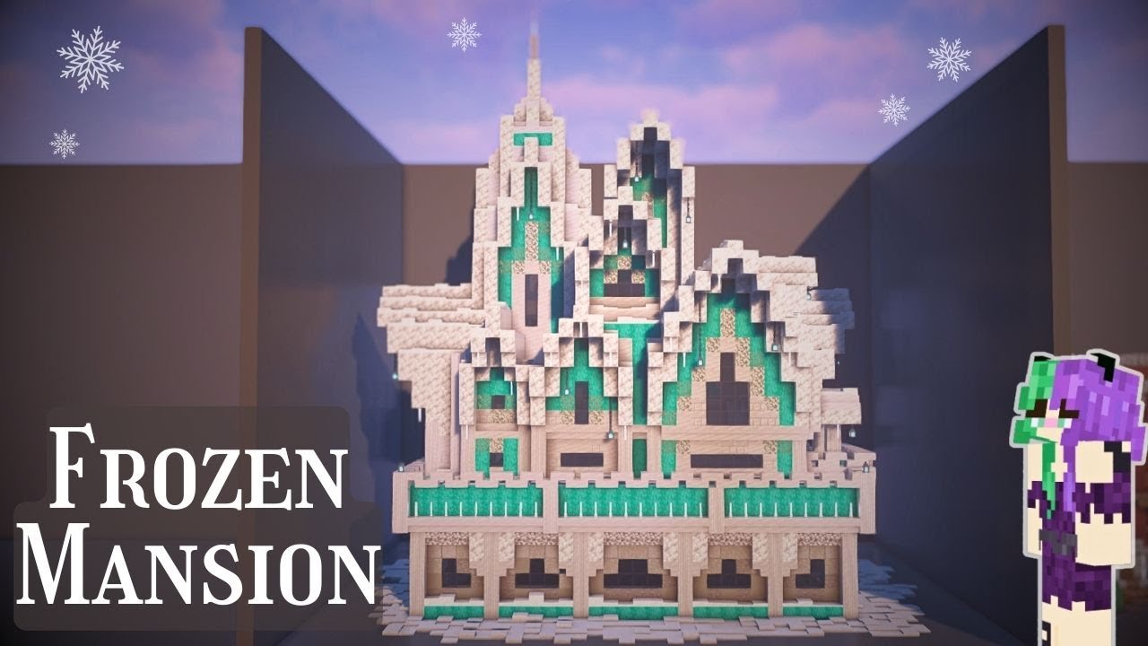 Frozen Mansion [Minecraft Build Timelapse] [Creative Inspiration] - YouTube