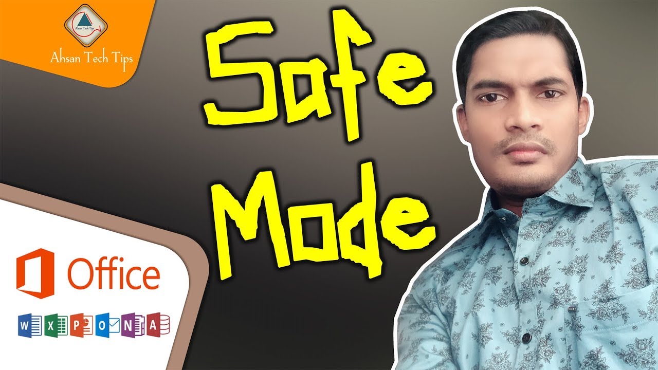 How to Open MS Office in Safe Mode | MS Office Safe Mode | Ahsan Tech ...