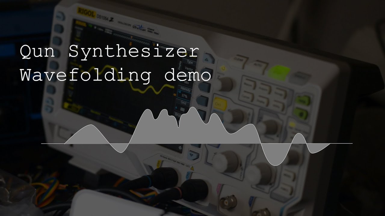 Wave folding demo : Qun synthesizer - YouTube