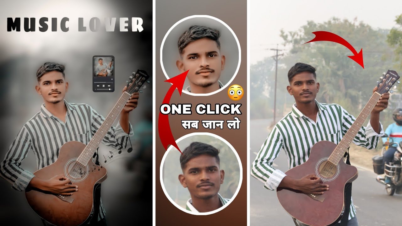 New Tricks 1 Click Photo Editing || One Click Me Photo Editing Kaise ...
