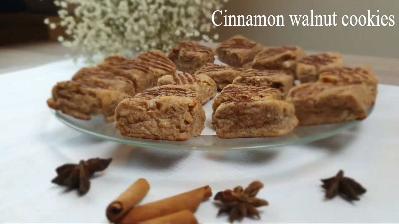 Cinnamon walnut cookies - YouTube