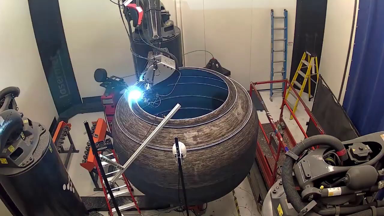 Συγκόλληση 3D Printing με FRONIUS CMT σε εξάρτημα διαστημικού πύραυλου ...