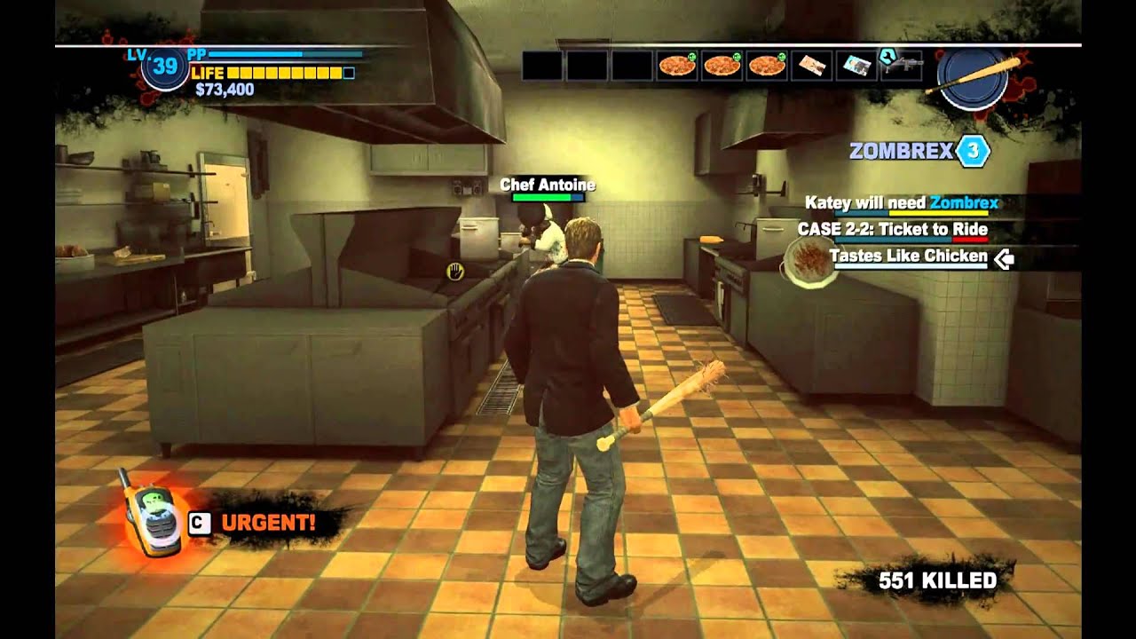 Dead Rising 2 - Antoine Thomas cutscene+fight (chef) - YouTube