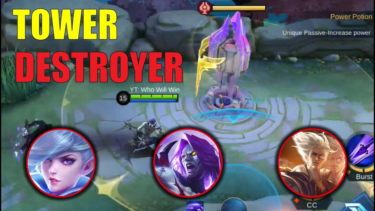DESTROY TOWER USING THIS MARKSMAN - MLBB - YouTube