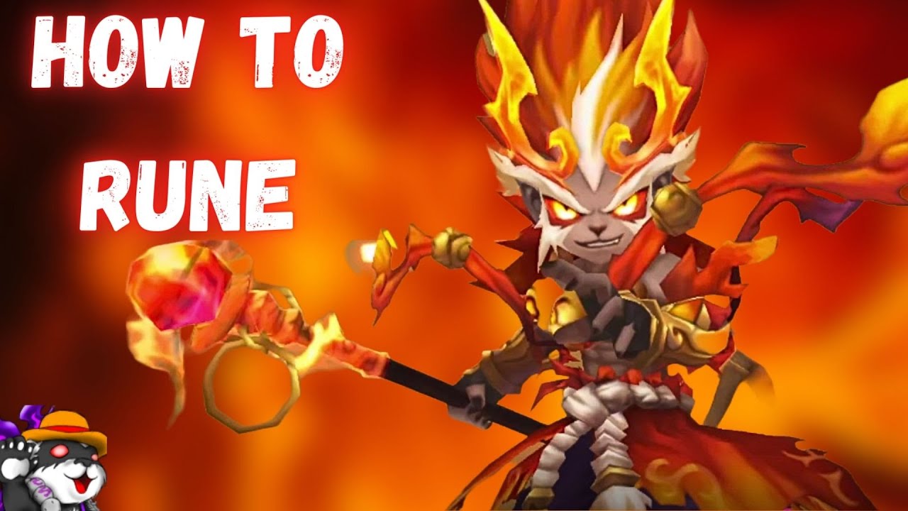 How To Rune Newly Buffed Fire Monkey King (Mei Hou Wang) Summoners War ...