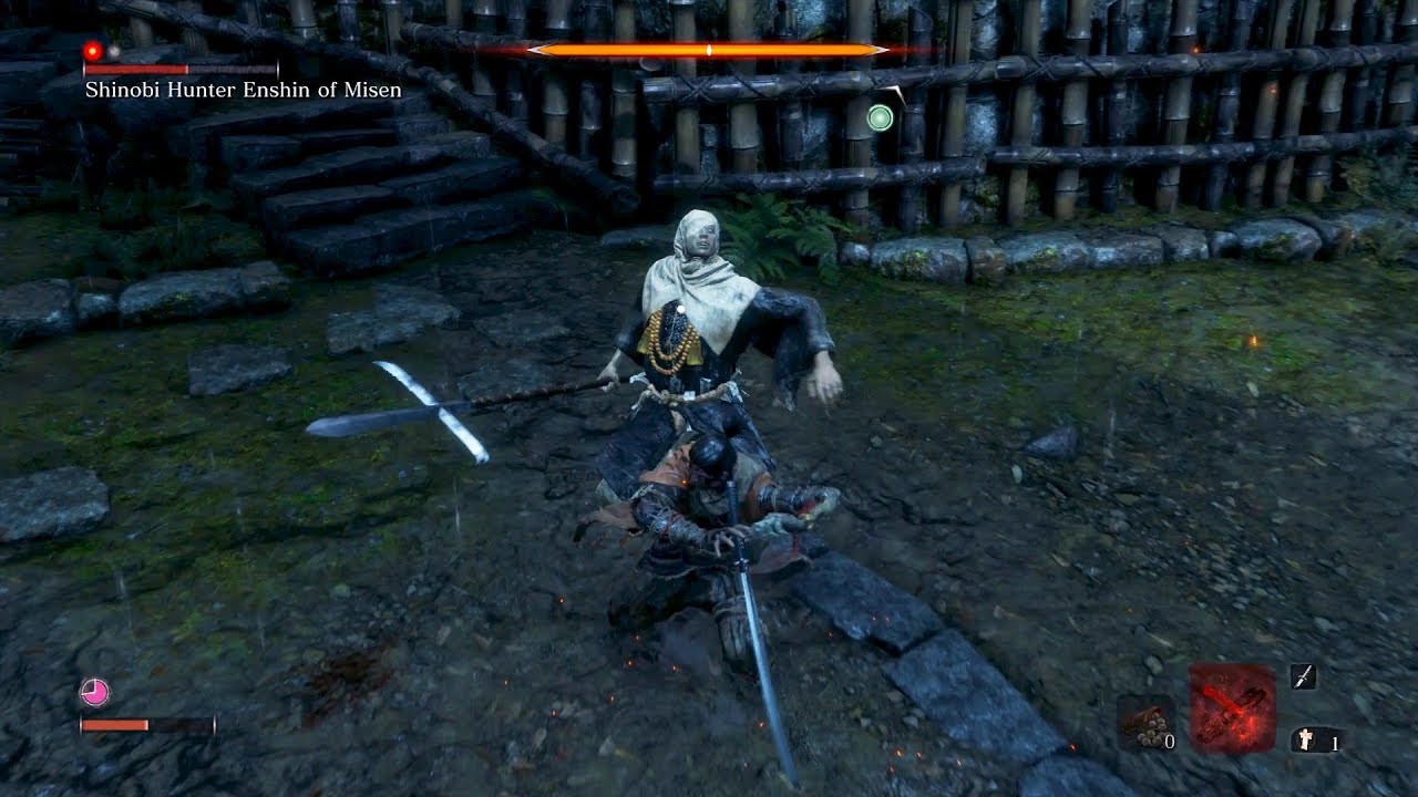 SEKIRO: SHADOWS DIE TWICE - Shinobi Hunter Enshin of Misen Boss Fight ...