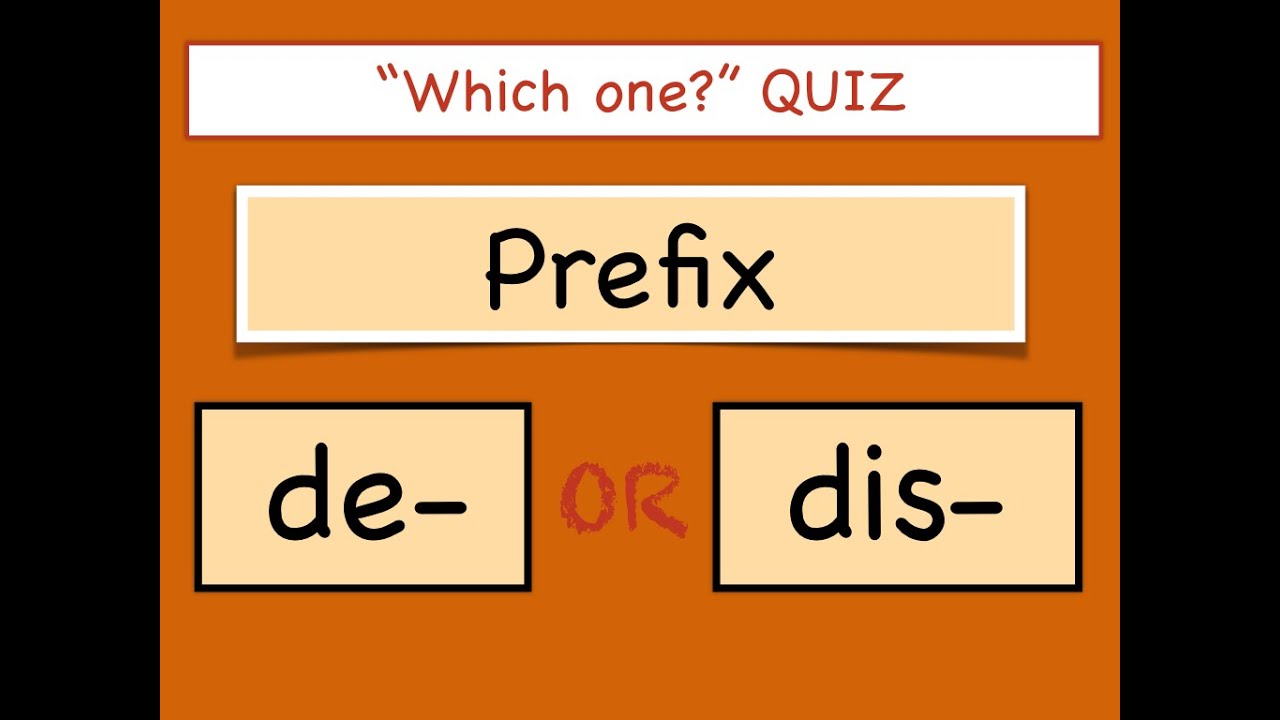 Which One Is Correct? Prefixes De- And Dis- - YouTube