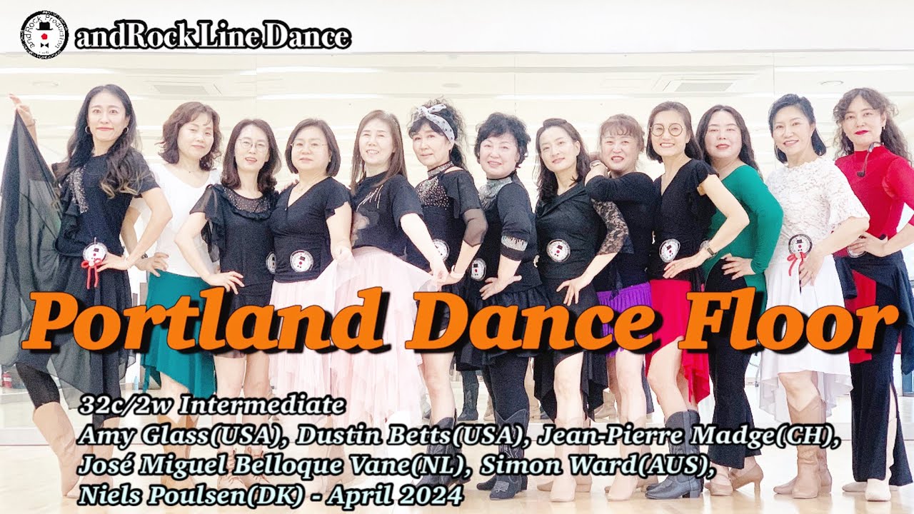 Portland Dance Floor Line Dance(Intermediate) - Demo / 앤드락라인댄스 / 민라인댄스 ...