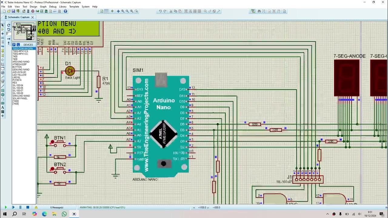 Proteus IC Tester Logic Gate Simulation - YouTube