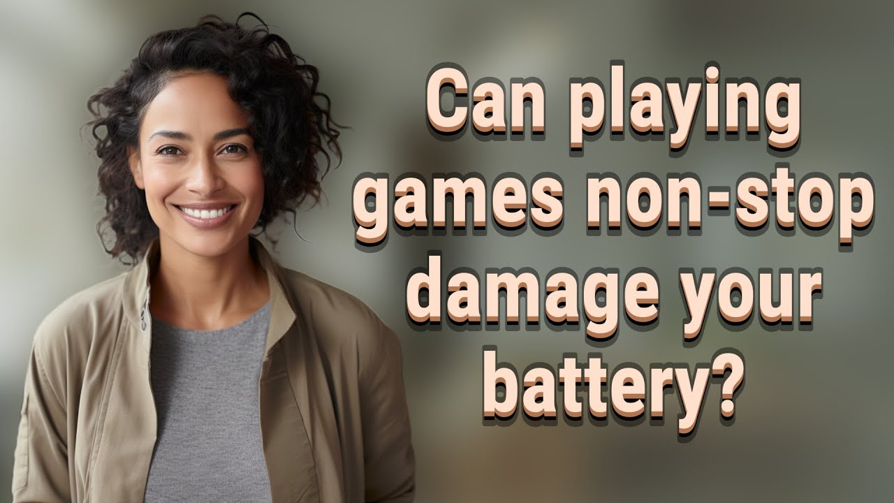Can playing games non-stop damage your battery? - YouTube