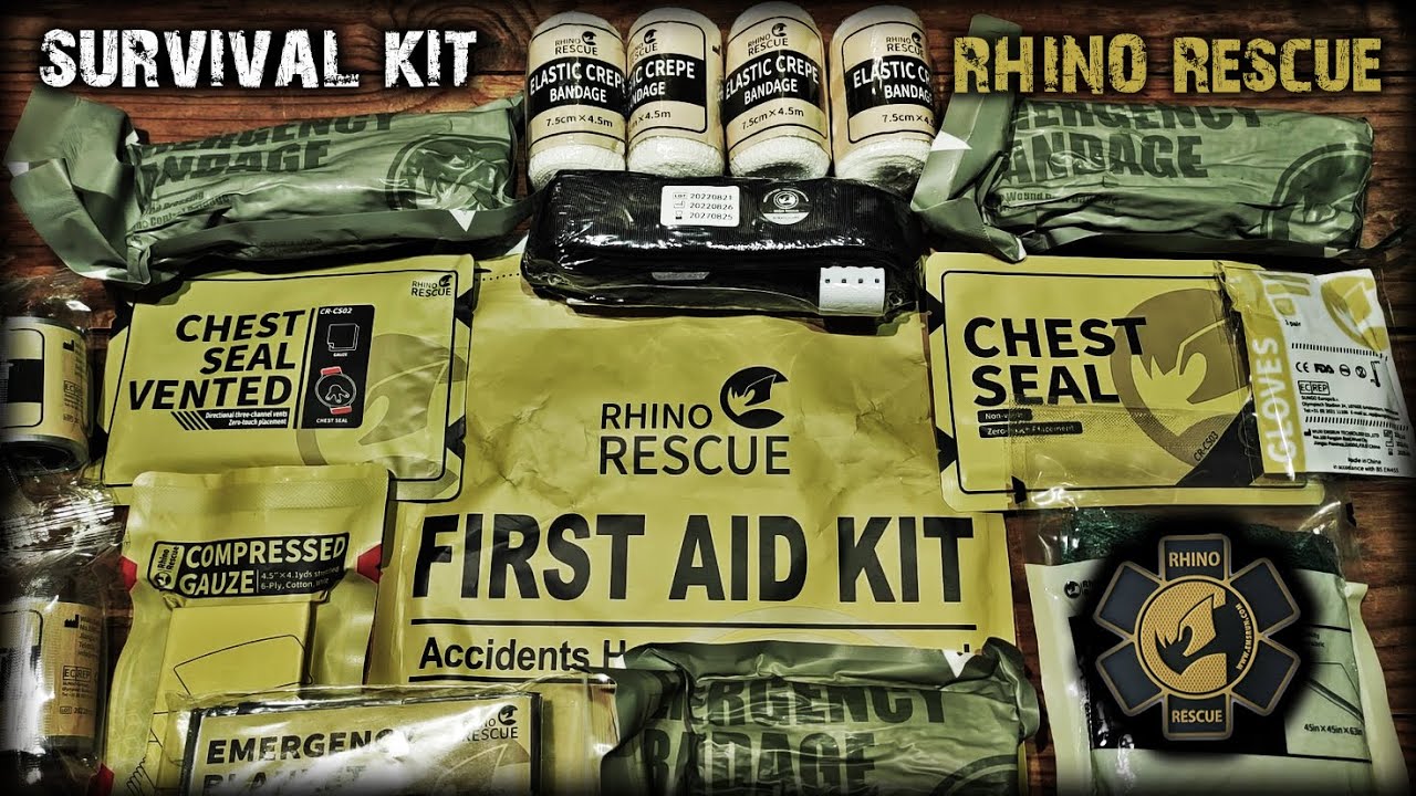 Аптечка ВЫЖИВАНИЯ Rhino Rescue/Tactical first aid kit/Medical Survival ...