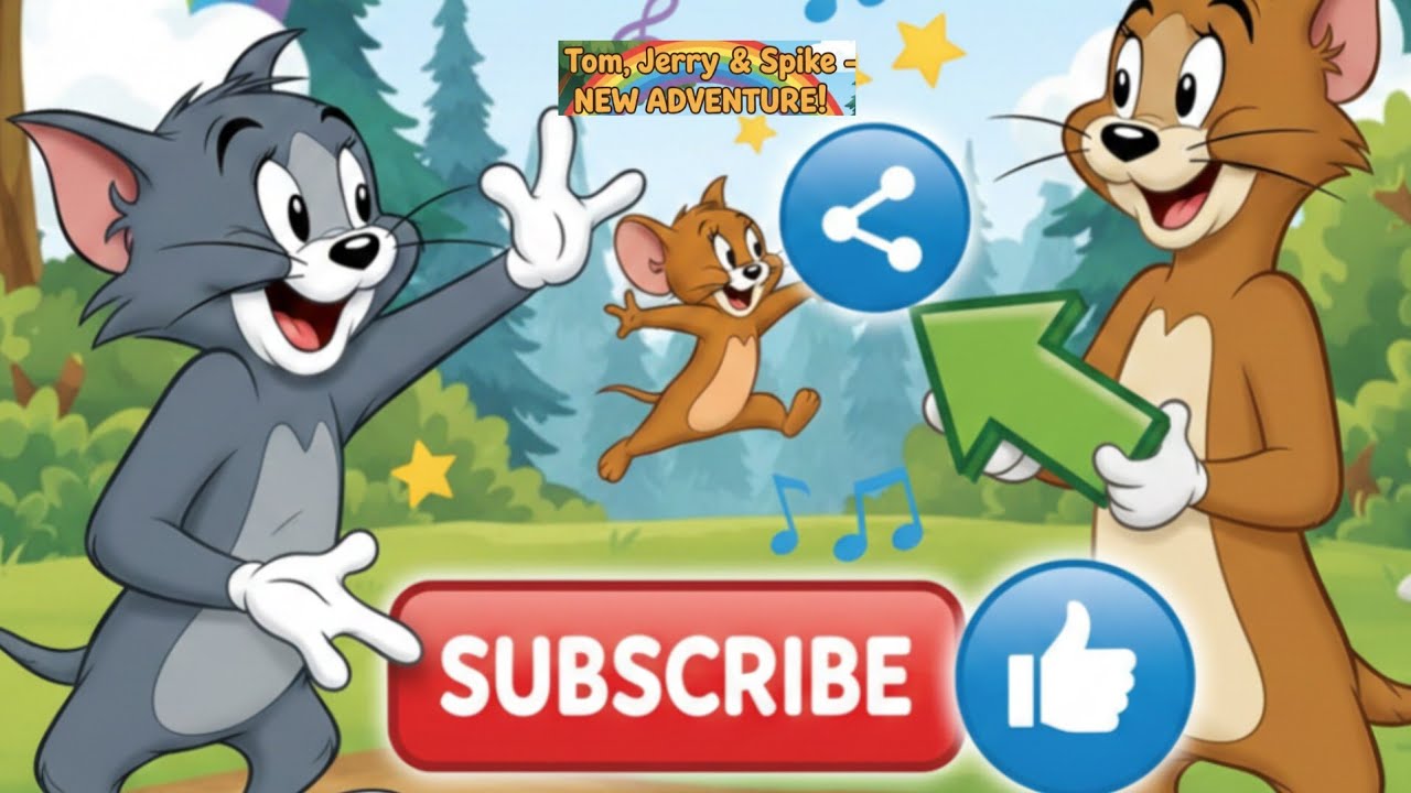 Tom and Jerry with Spike 🐱🐭🐶 | Funny 2D Cartoon Story | Kids Animation ...