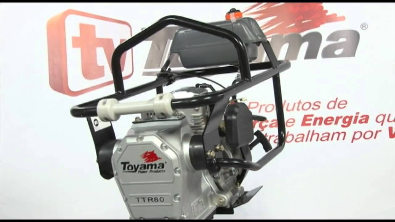 COMPACTADOR DE SOLO TOYAMA TTR80X 4CV - YouTube