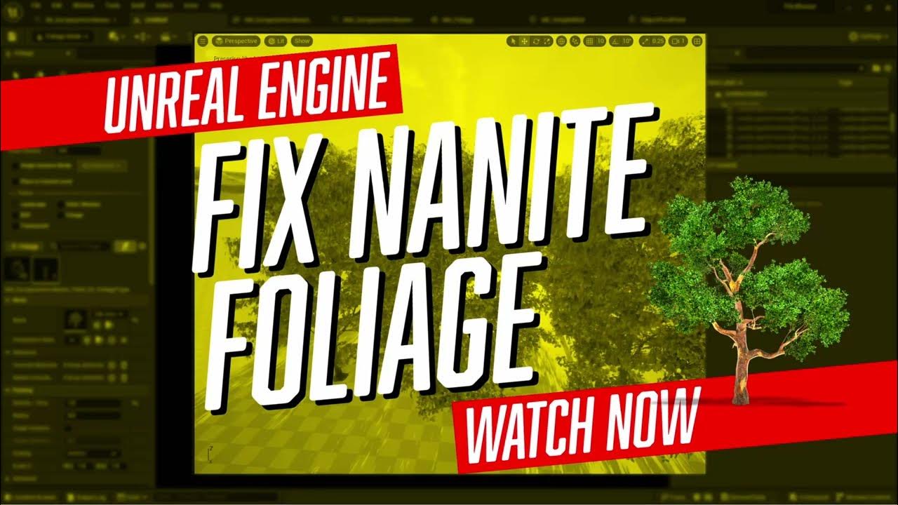 Nanite Foliage Fix for Unreal Engine 5.1 + Z axis crazy movement - YouTube