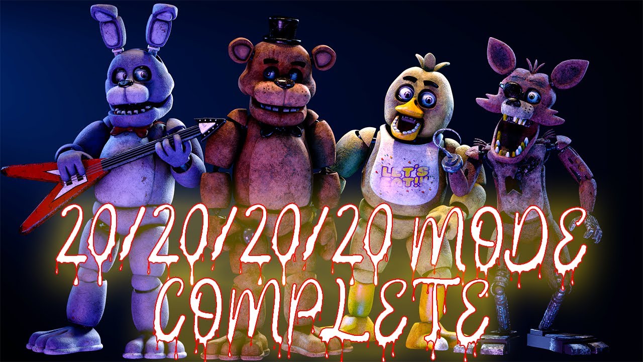 Five Nights at Freddy's - 20/20/20/20 MODE COMPLETE - YouTube