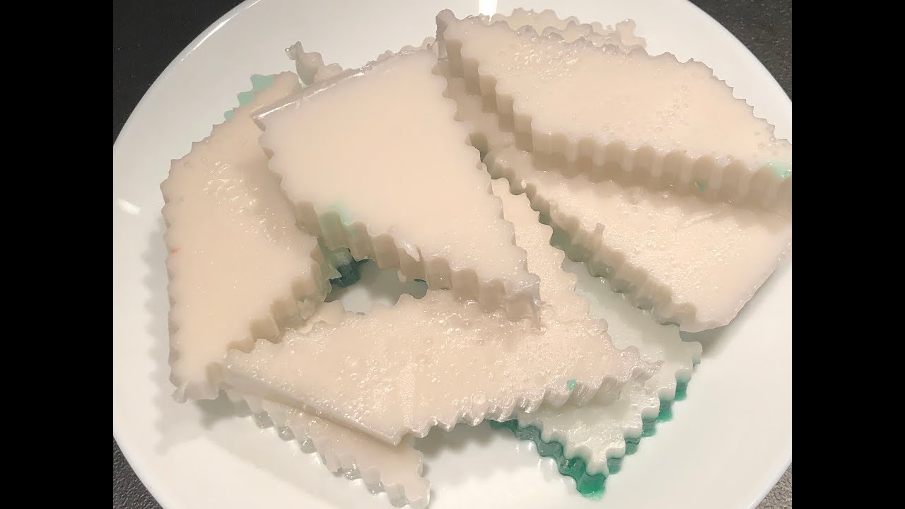 khmer dessertCoconut Jello ចាហួយខ្ទះ - YouTube