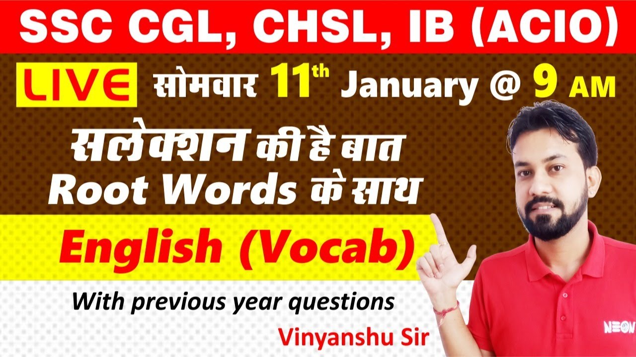 11 Jan Mon 9 Am Root Words In English VOCABULARY SSC CGL CHSL 11-jan-mon-9-am-root-words-in-english-vocabulary-ssc-cgl-chsl