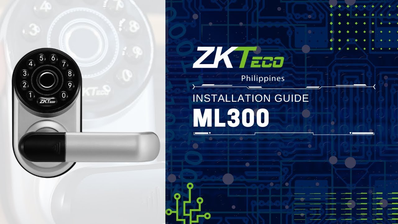 ML300 Installation Guide| ZKTeco | Smartlock - YouTube
