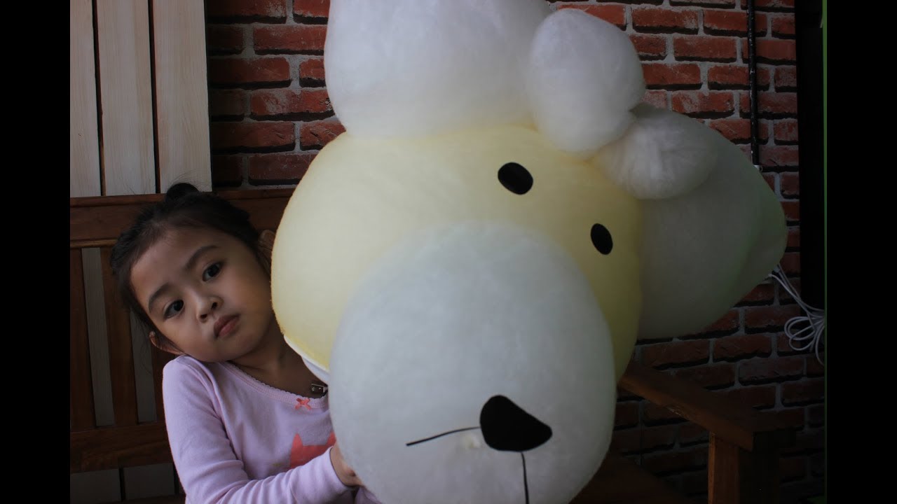 Giant Cotton Candy Mouse || Arum Manis Gede Banget..! - YouTube