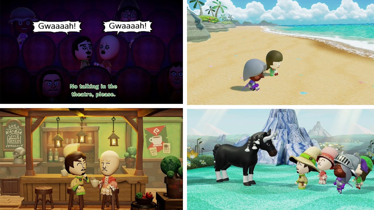 Miitopia (Switch) - Cinema, Fishing, Café & Unlocking the Horse - New ...