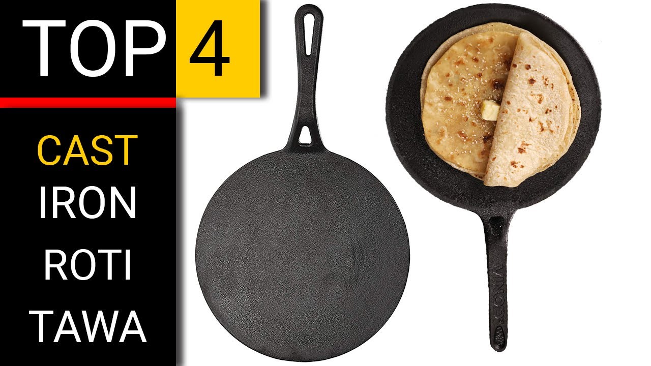 Top 4 - Cast Iron roti tava | cast iron cookware | tawa | cast iron ...