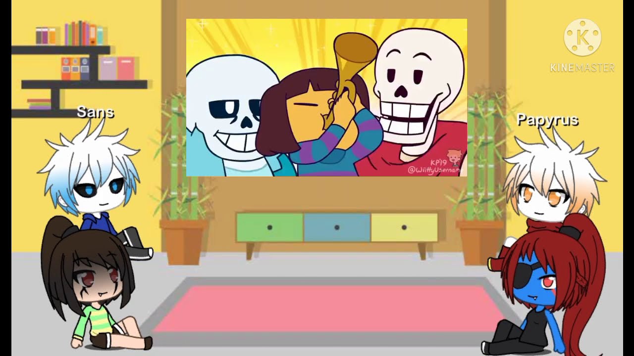 Undertale reacts to Hot dogs and French fries | Gacha life - YouTube