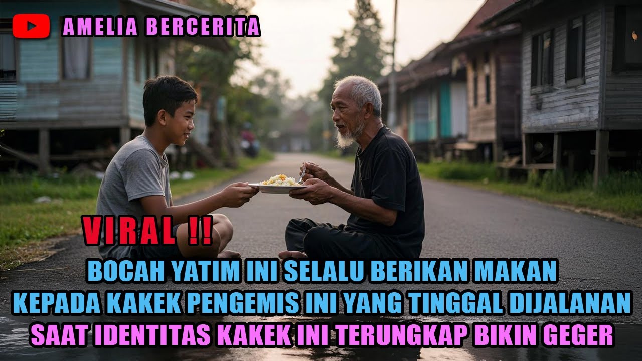 KISAH VIRAL BOCAH YATIM INI SELALU BERIKAN MAKAN KEPADA KAKEK PENGEMIS ...