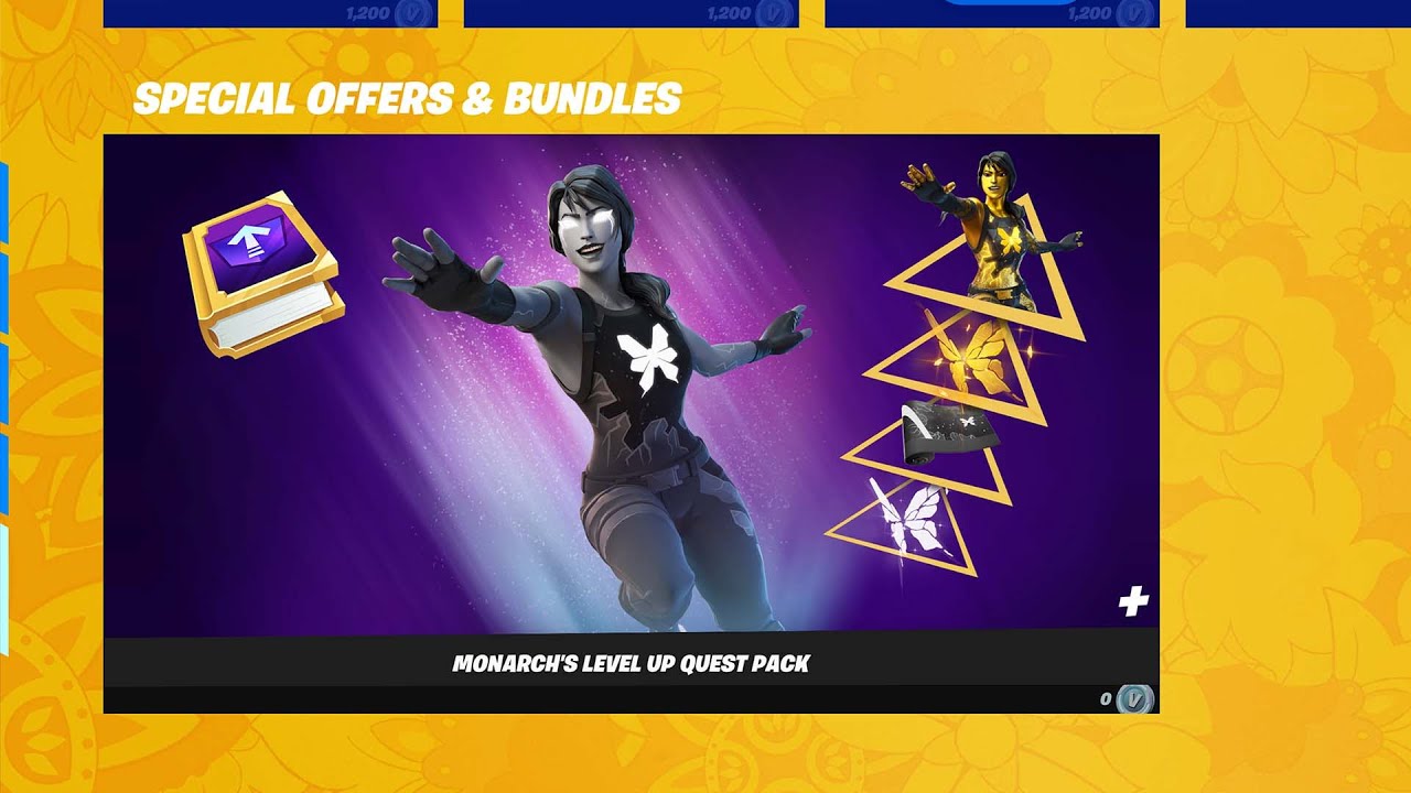 MONARCH'S LEVEL UP QUEST PACK in Fortnite ITEMSHOP! - YouTube