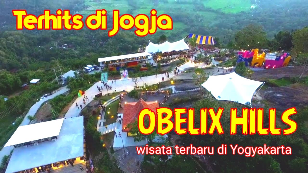 Obelix Hills wisata terbaru di Jogja || Sunset view Sleman Yogyakarta ...