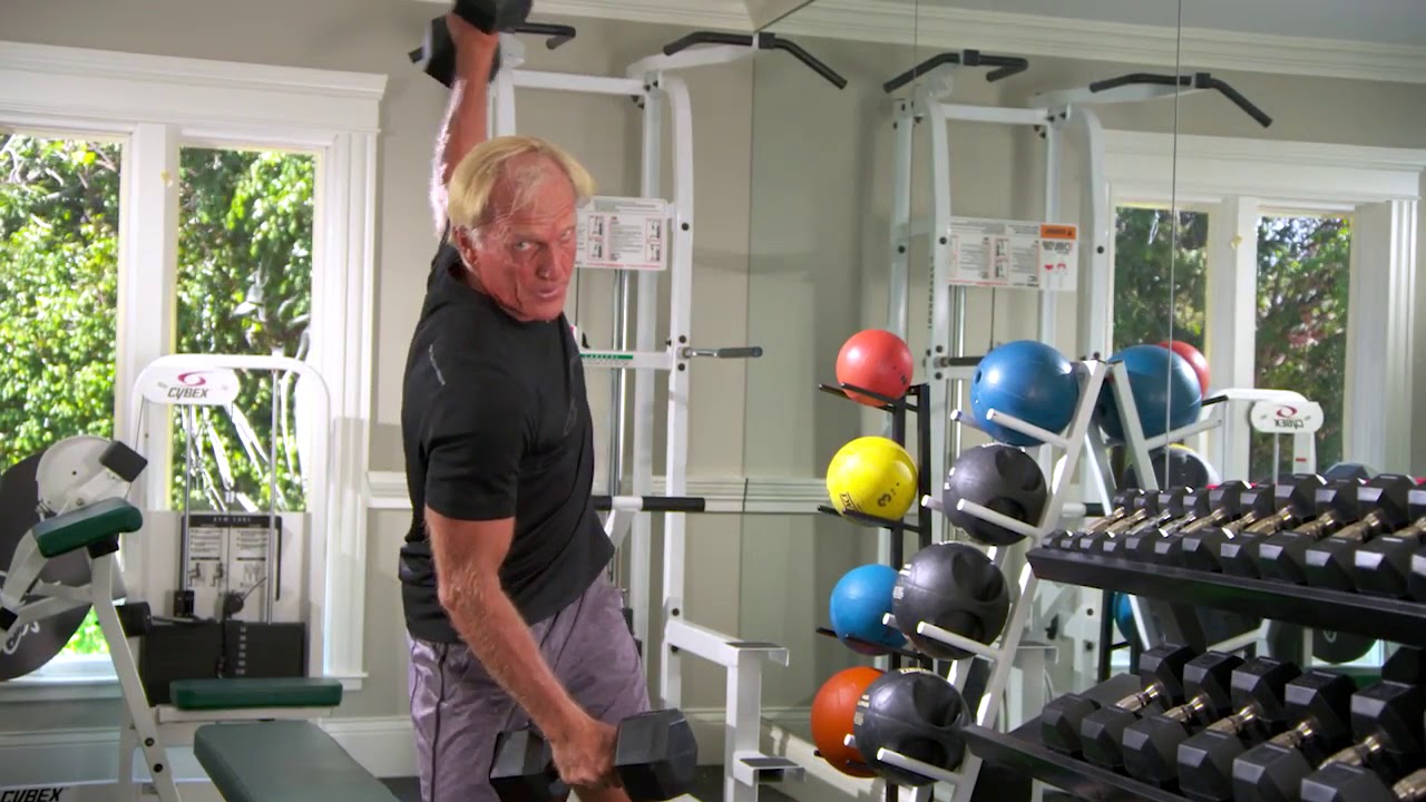 Greg Norman workout series No 8 And if you're feeling really game - YouTube