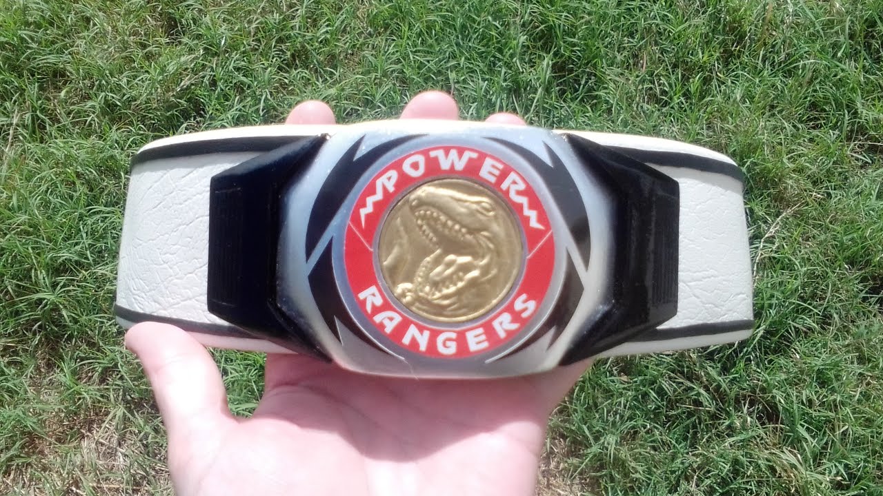 MMPR Red Ranger belt with buckle - YouTube