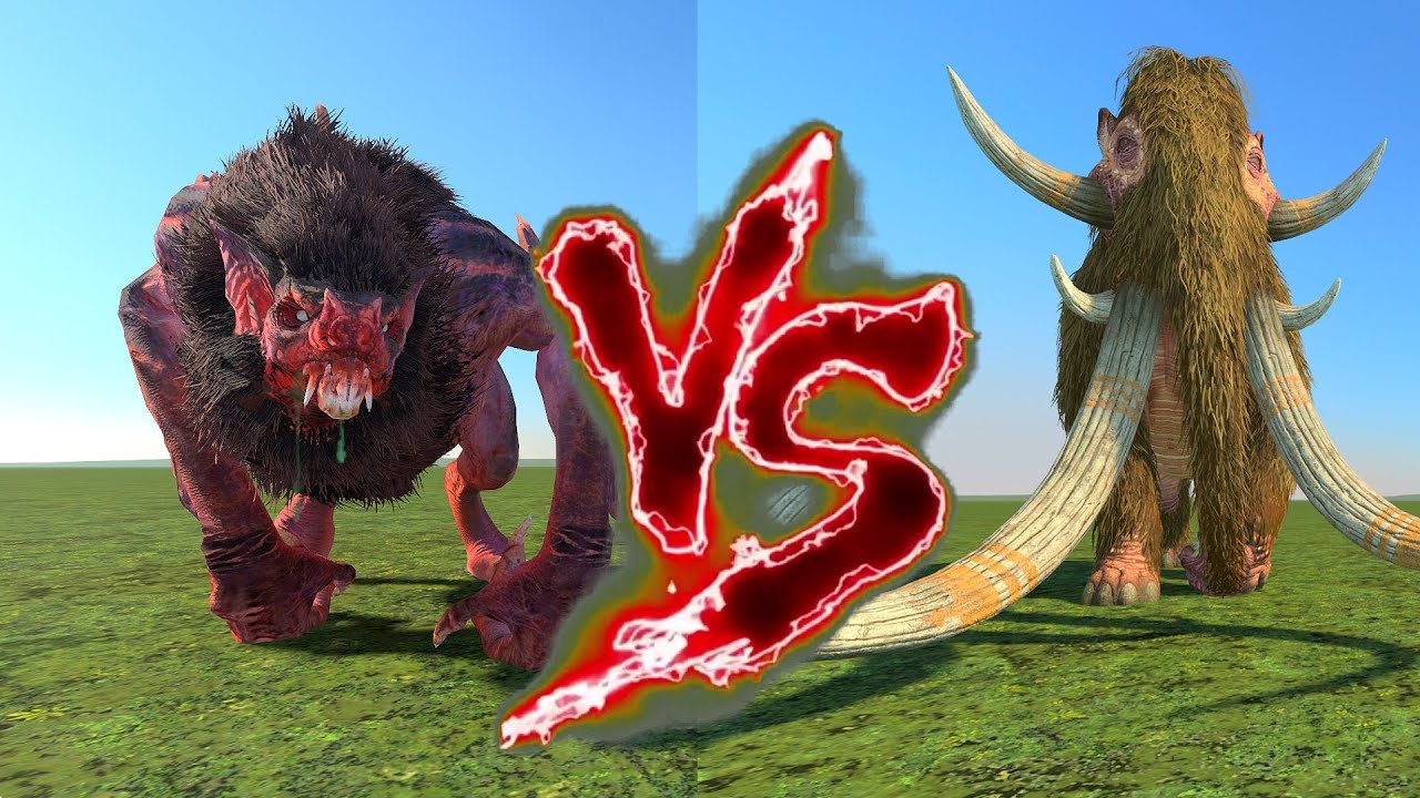 Varghulf VS Feral Mammoth. Total War Warhammer 3 - YouTube