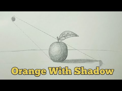 Draw Orange with Shadow | Amit kumar art #Orange #draw #shadow #art # ...
