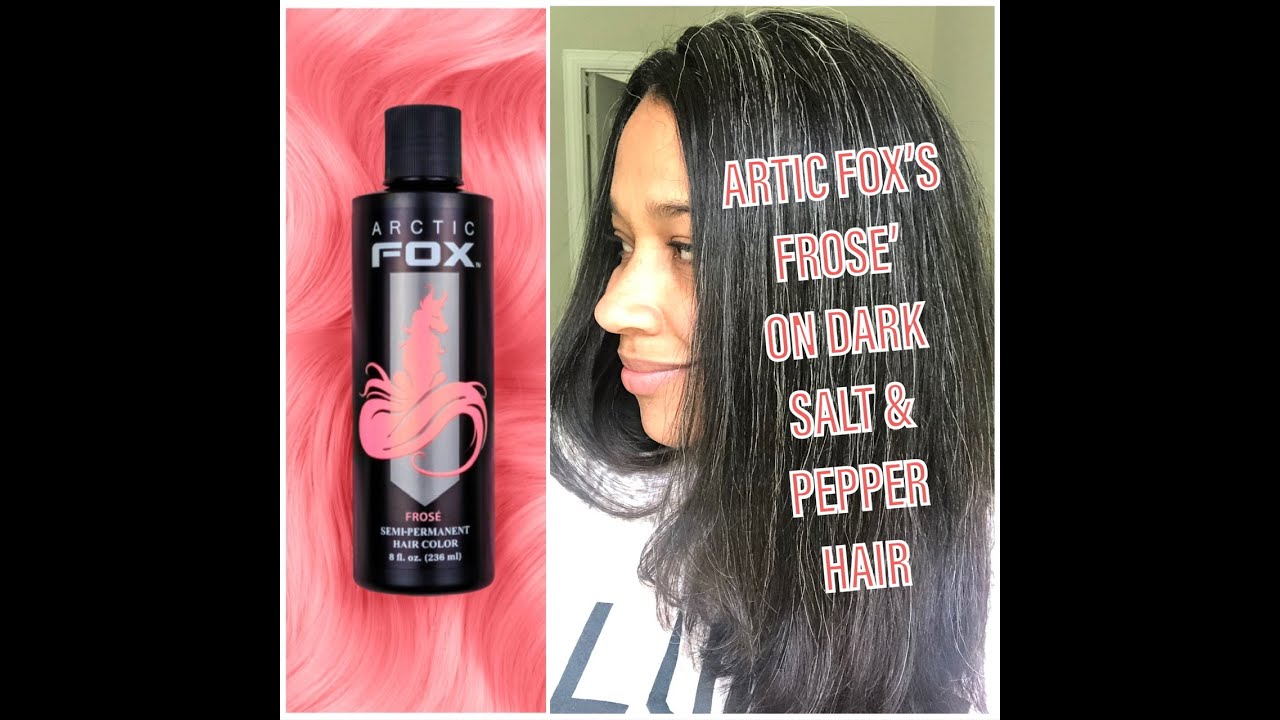 ARCTIC FOX’S FROSÉ & ELECTRIC PARADISE ON DARK & GRAY HAIR - YouTube