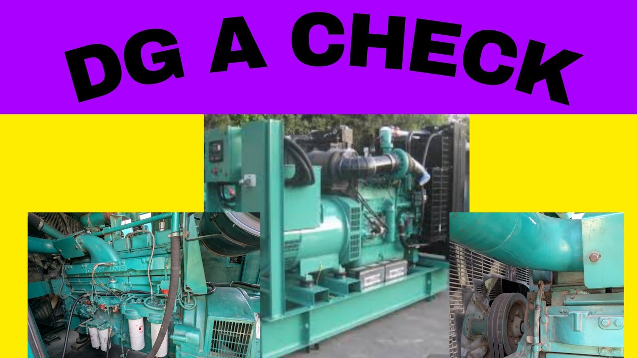 A-CHECK OF DIESEL GENERATOR|@electricalwithrohit - YouTube
