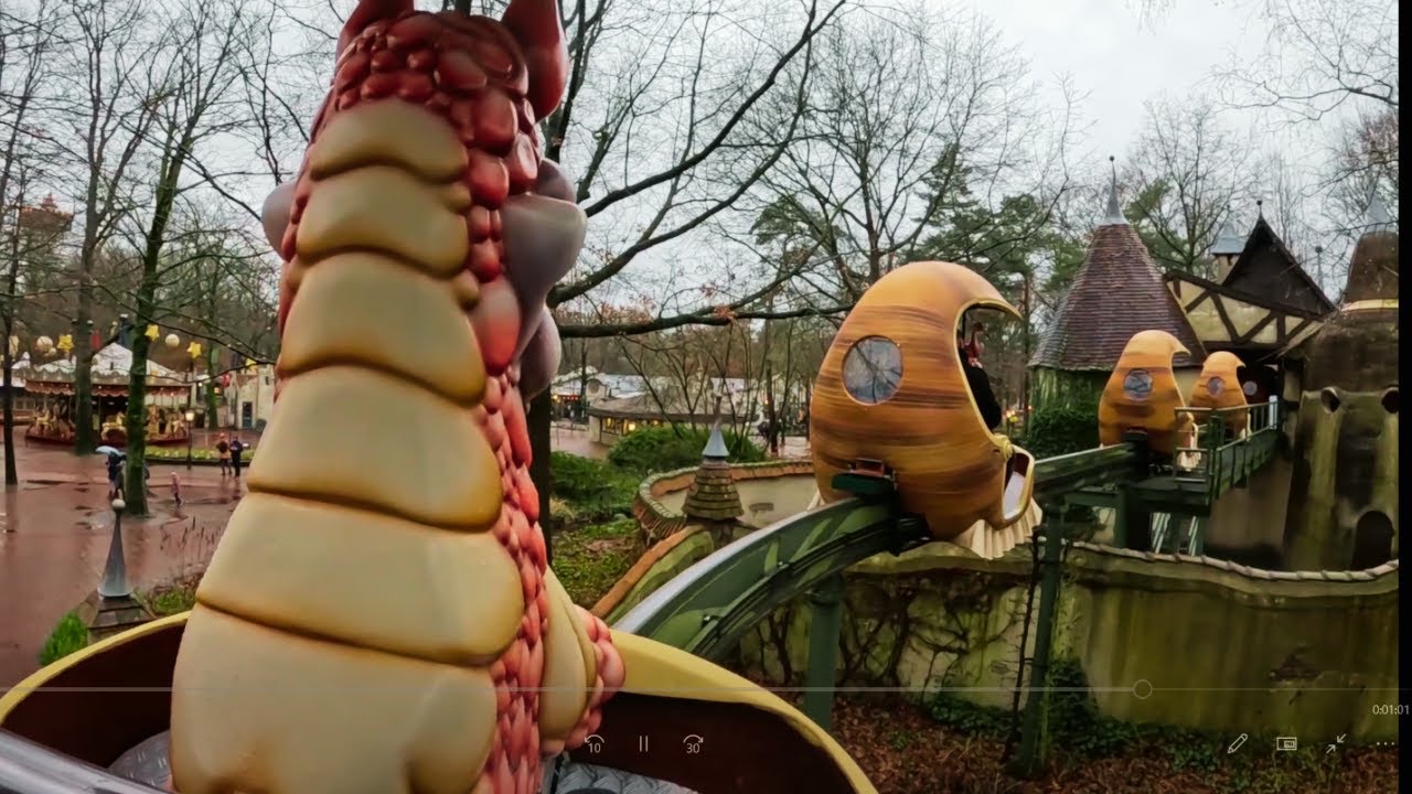 IN EEN MONORAIL BOVEN LAVELAAR IN WINTER EFTELING 2024 - YouTube