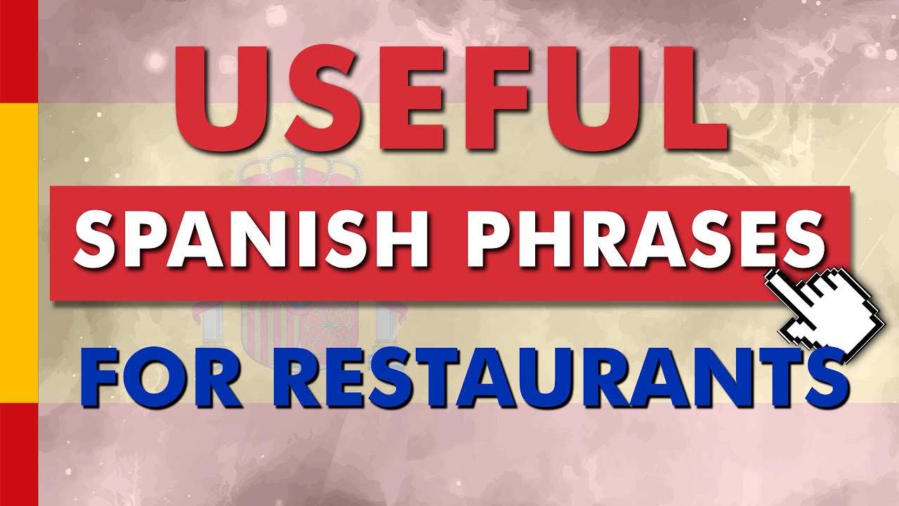 😱 📚 Useful Spanish Phrases for Restaurants | Super Easy Spanish for ...