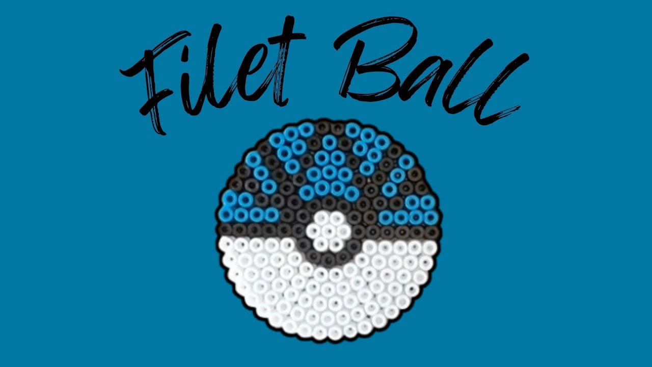 Modèle Filet Ball en perle de Hama - YouTube
