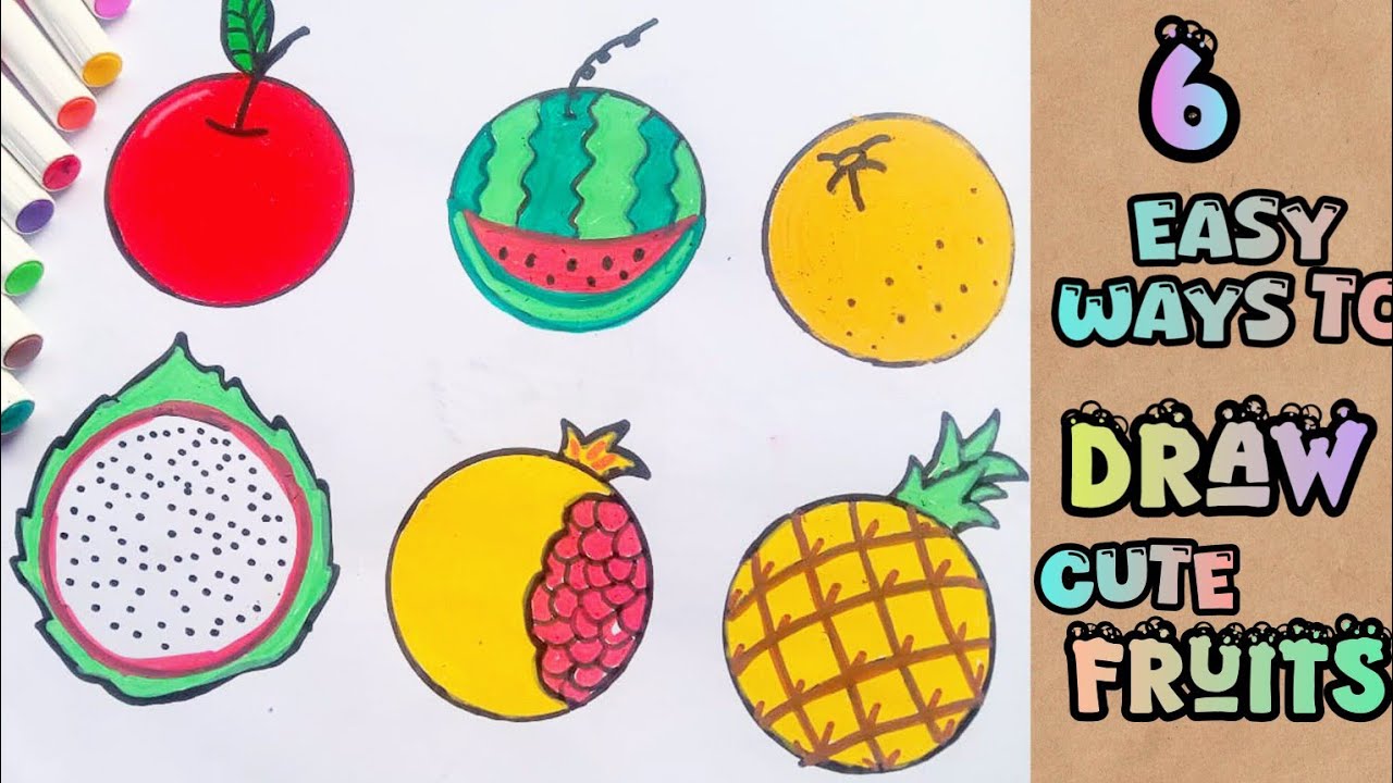 How to draw fruit || Very Eazy and complete step by step Guide || - YouTube