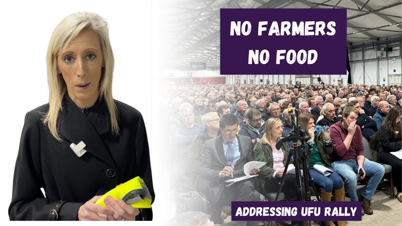 Carla Lockhart addresses UFU Family Farm Tax Rally - YouTube