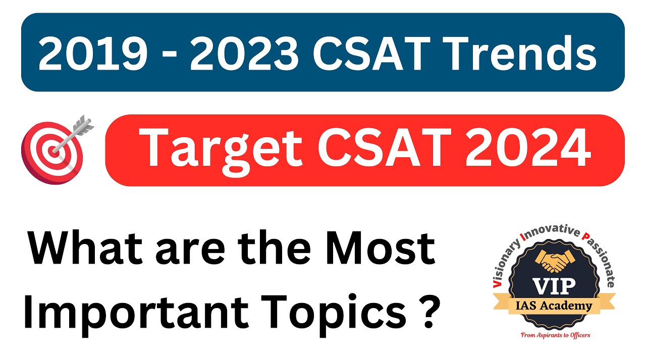 UPSC CSAT ( 2019 - 2023 ) Trends #upsccsat2024 #targetupsccsat2024 # ...