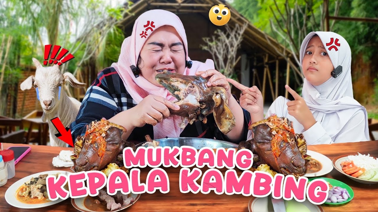 MAMATA MUKBANG KEPALA KAMBING UTUH MASIH ADA GIGINYA, DINAR SAMPAI ...