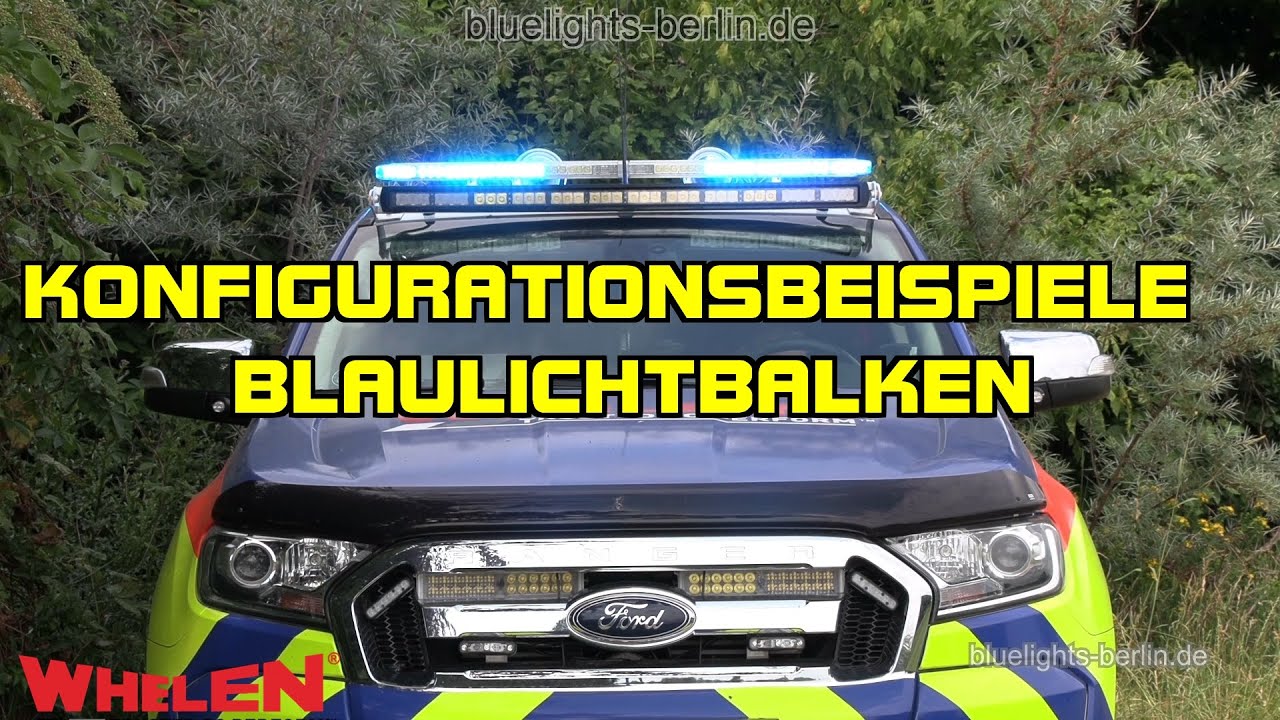 Whelen Legacy Lightbar - Configuration Examples & Comparisons - Blue ...