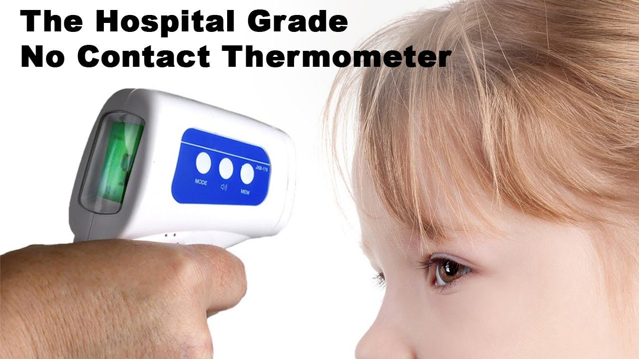 The Hospital Grade No Contact Thermometer - YouTube
