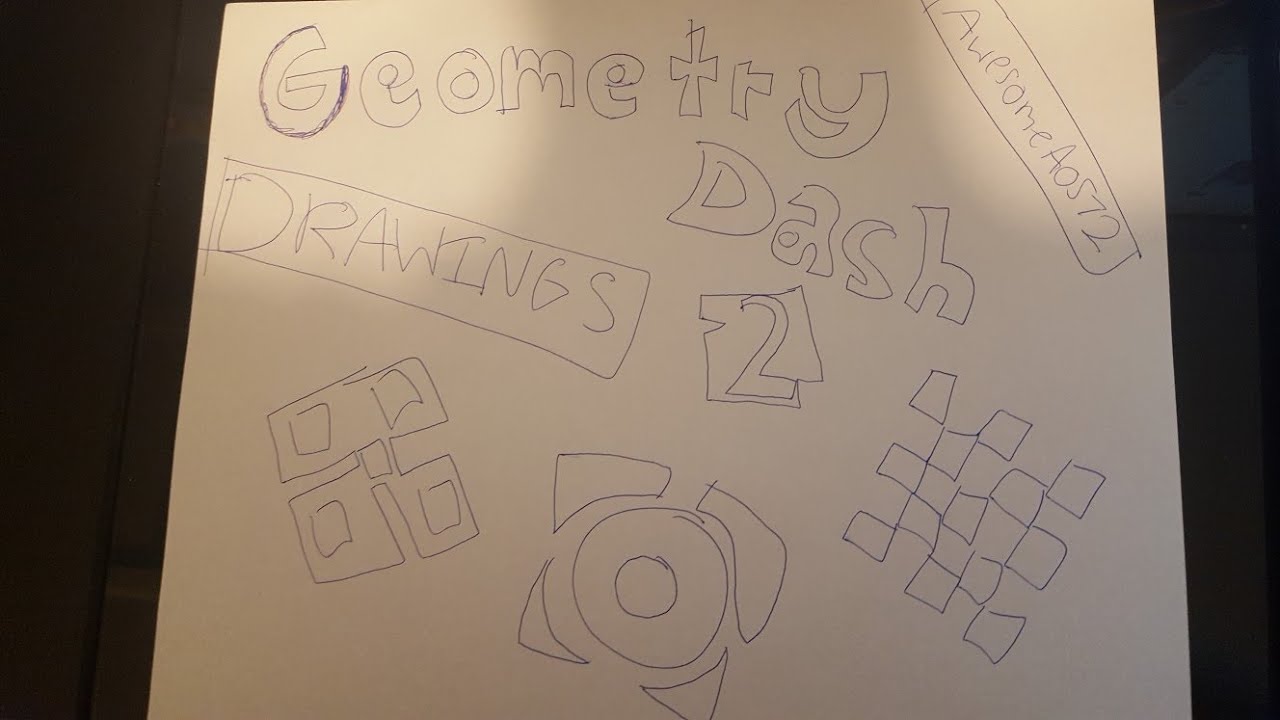 Geometry Dash Drawings 2 - YouTube